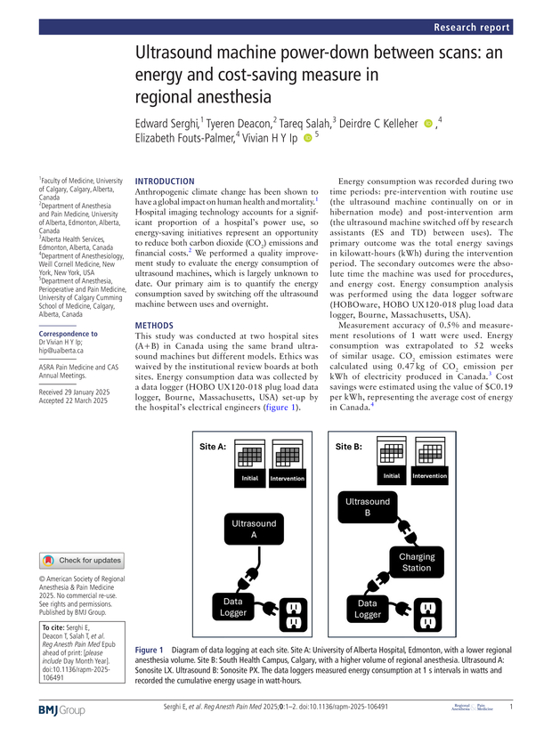 Ultrasound machine power-down between scans: an energy and cost-saving ...